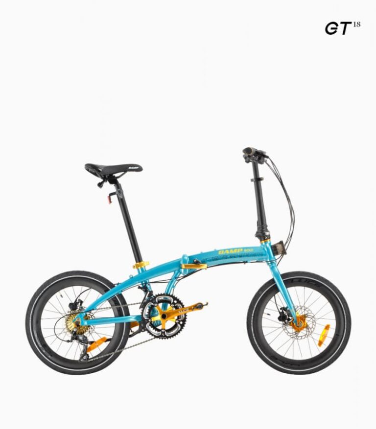 CAMP Gold GT Foldable Bicycle - Portable E-Bike for Commute and Fun