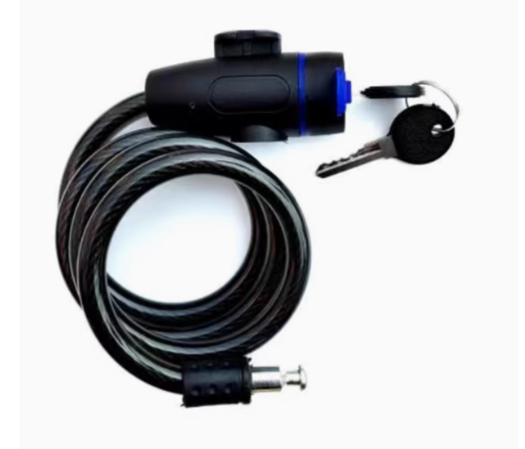 Bicycle Combination Lock with Key and Lock Rack